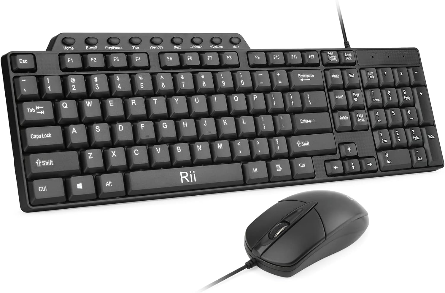 Rii Basic Keyboard and Mouse RK203 Ultra Full - Sound & Vision